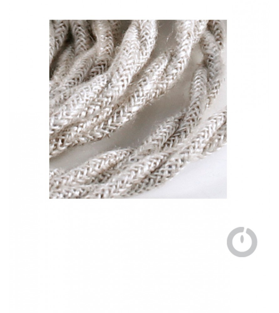 Câble textile électrique tressé