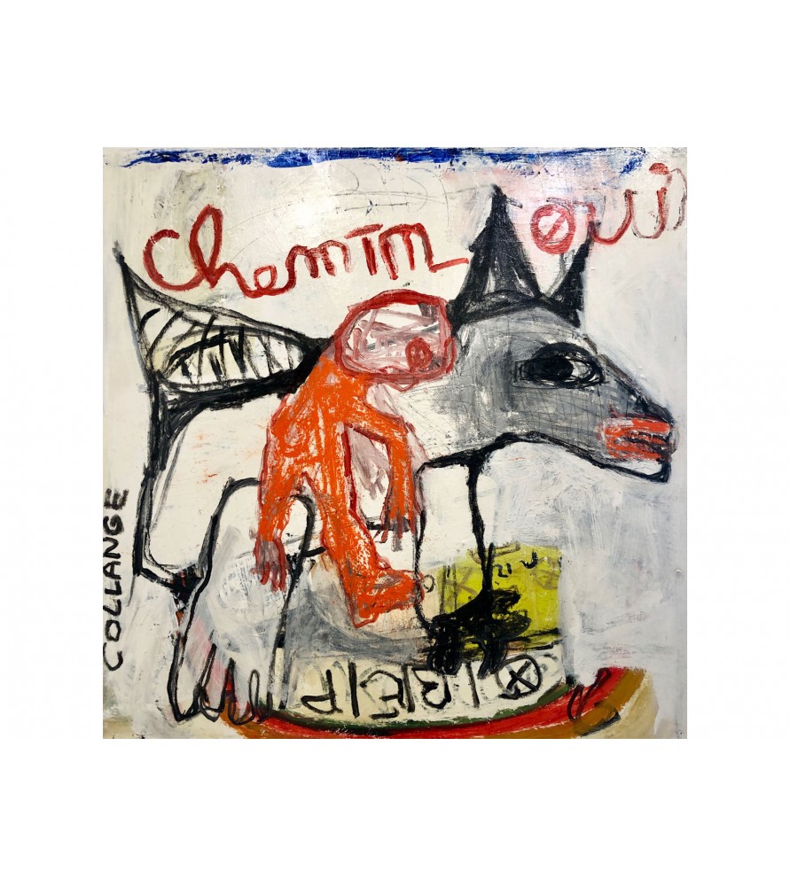 Le dernier voyage - Peinture Collange