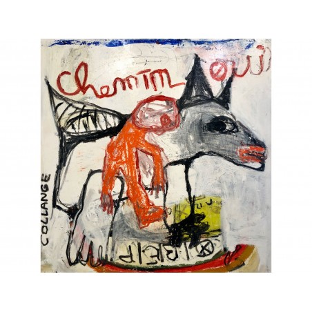 Le dernier voyage - Peinture Collange